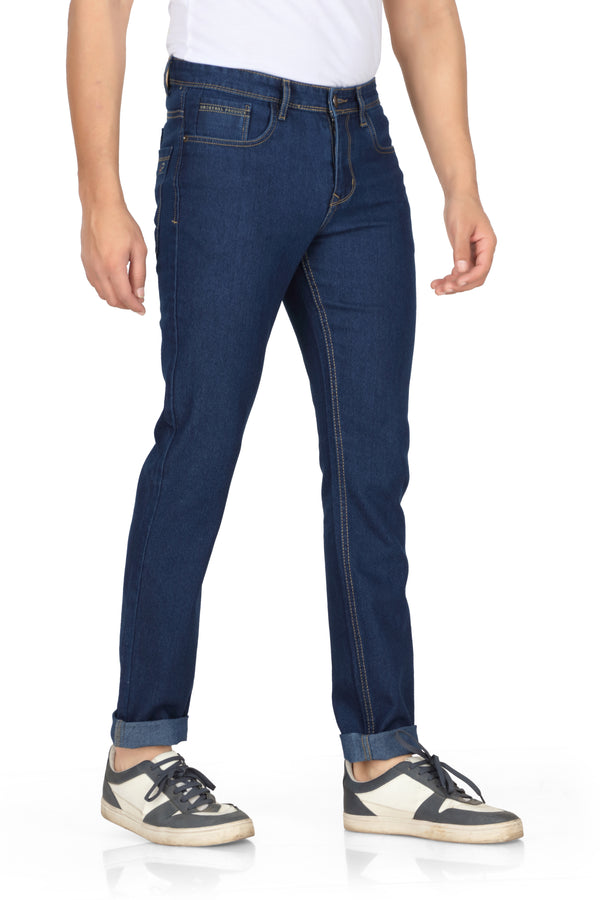 Men’s Blue BASIC Look Narrow Fit Denim Jeans – LP_ CREATION